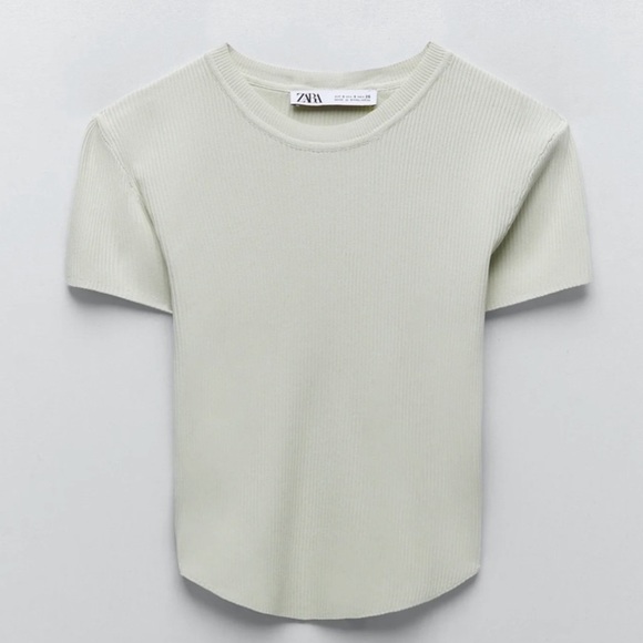 Zara | Tops | Nwt Zara Ribbed Knit Top | Poshmark